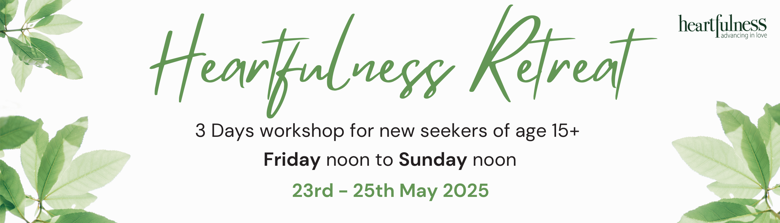 Heartfulness Retreat Banner
